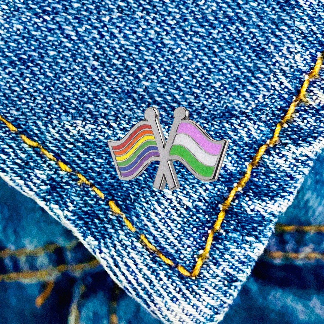 Gender Queer Pin, Gender Queer Pride, Gender Queer Flag, Gender Queer ...