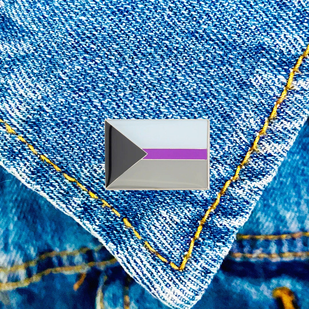 Demi Pride Flag Pin, Demisexual Pride Flag Pin, Demisexual Pin ...