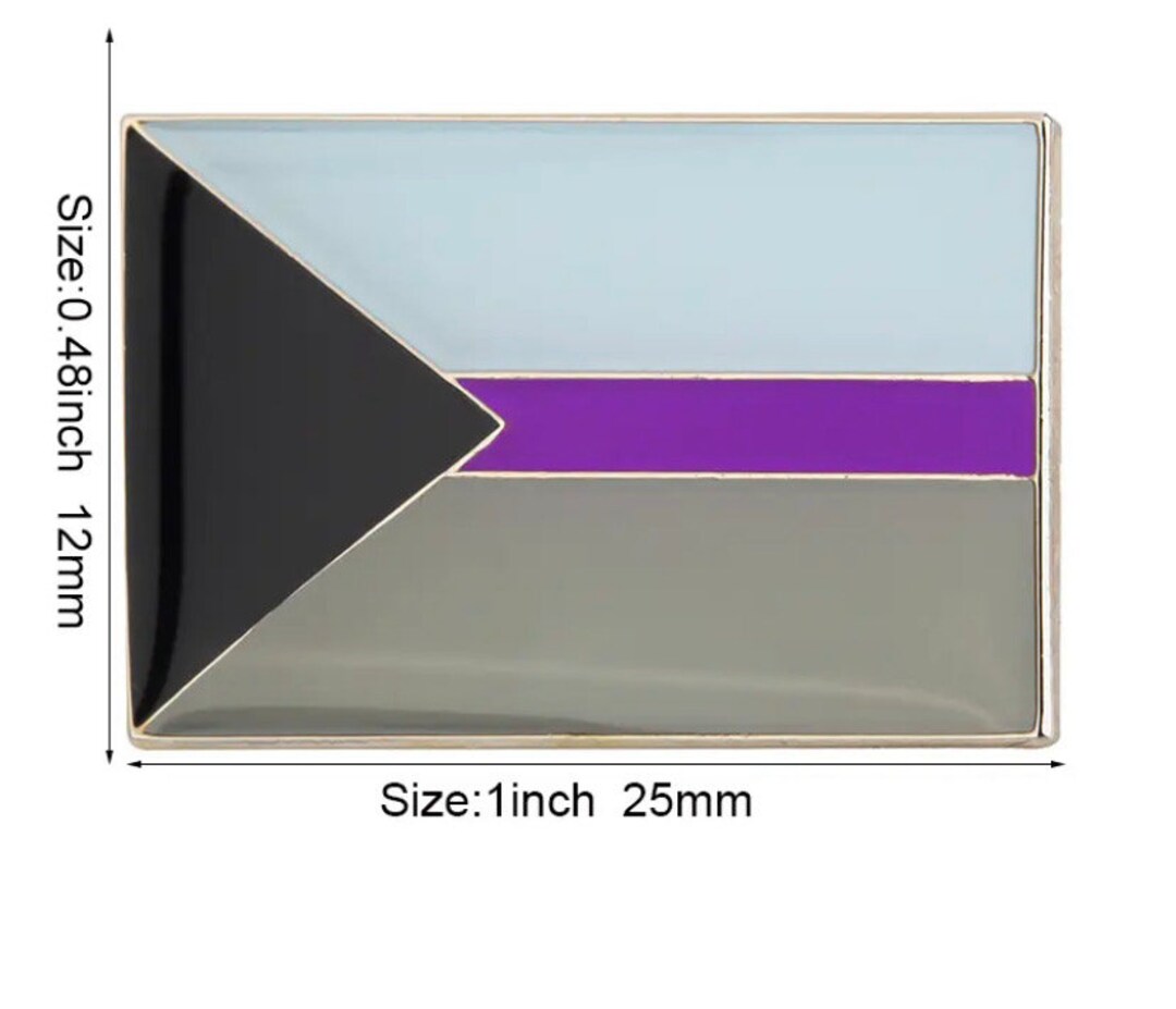 Demi Pride Flag Pin Demisexual Pride Flag Pin Demisexual - Etsy