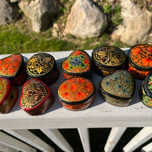 Beautiful Kashmiri, Hand Painted Boxes for Storing Jewelry & Trinkets ...