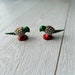 Set of 2 Decorative Jeweled Parrots, Handpainted, Made by Indian ...