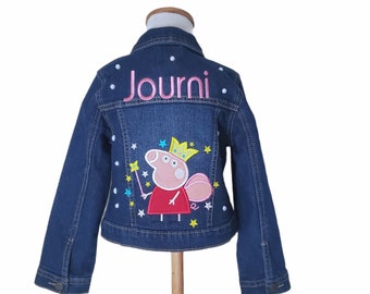 Peppa Pig Baby Jean Jacket - Etsy