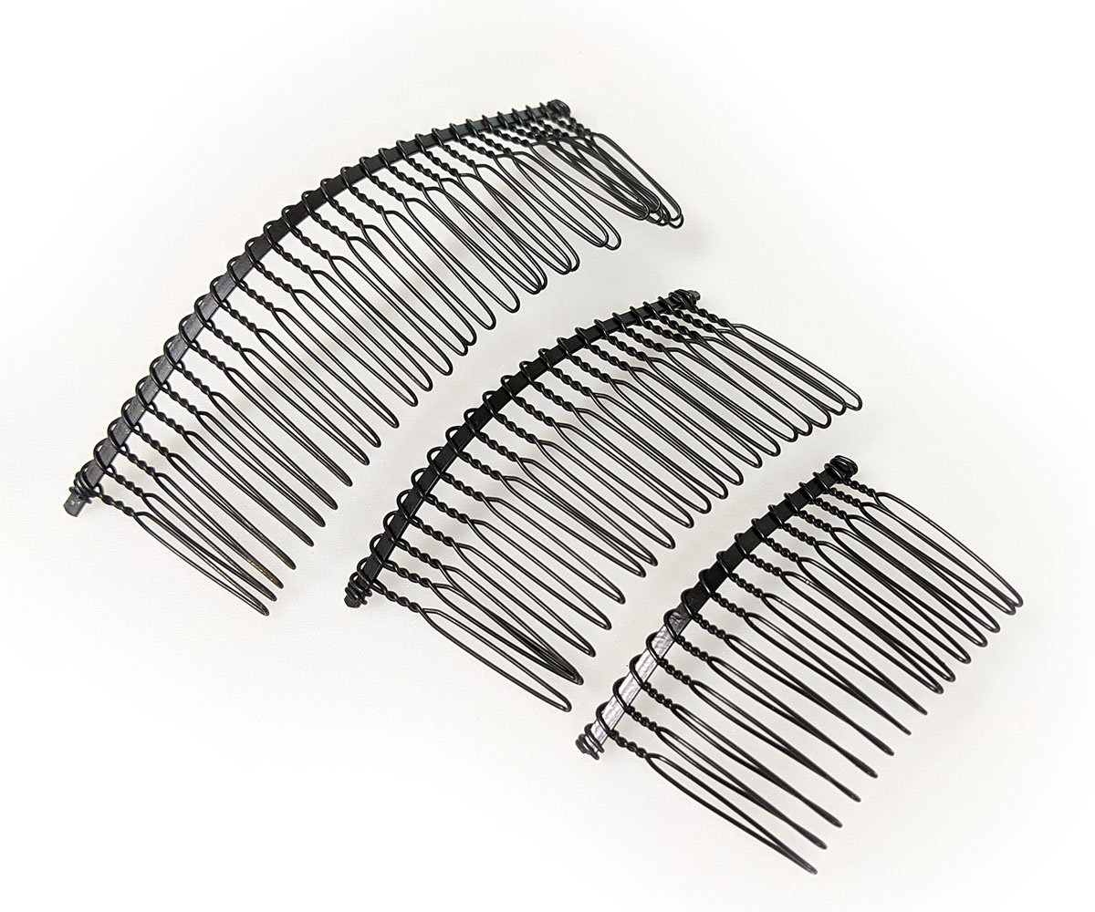 5 Pc Wedding Veil Comb DIY Twisted Wire Metal Comb for Wedding or Tiara ...