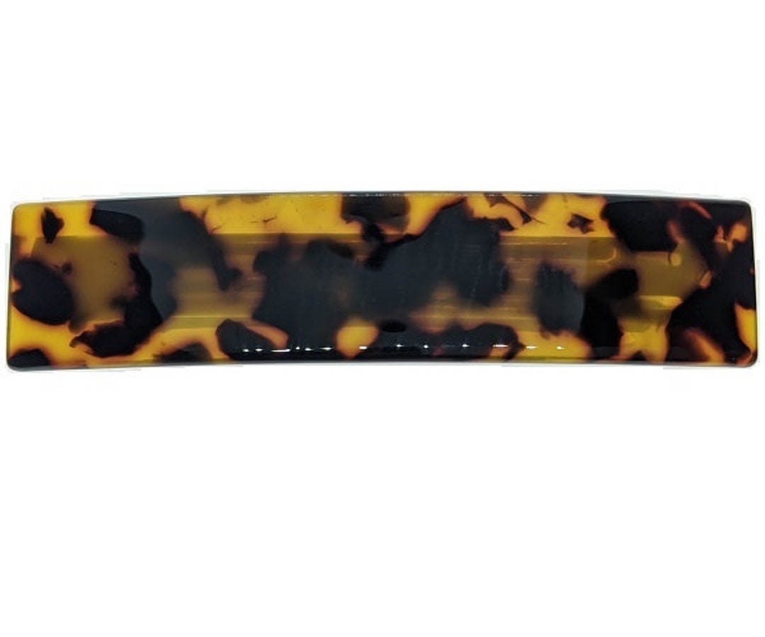 Tortoise Shell French Clip Hair Barrette, Gorgeous Acrylic French ...