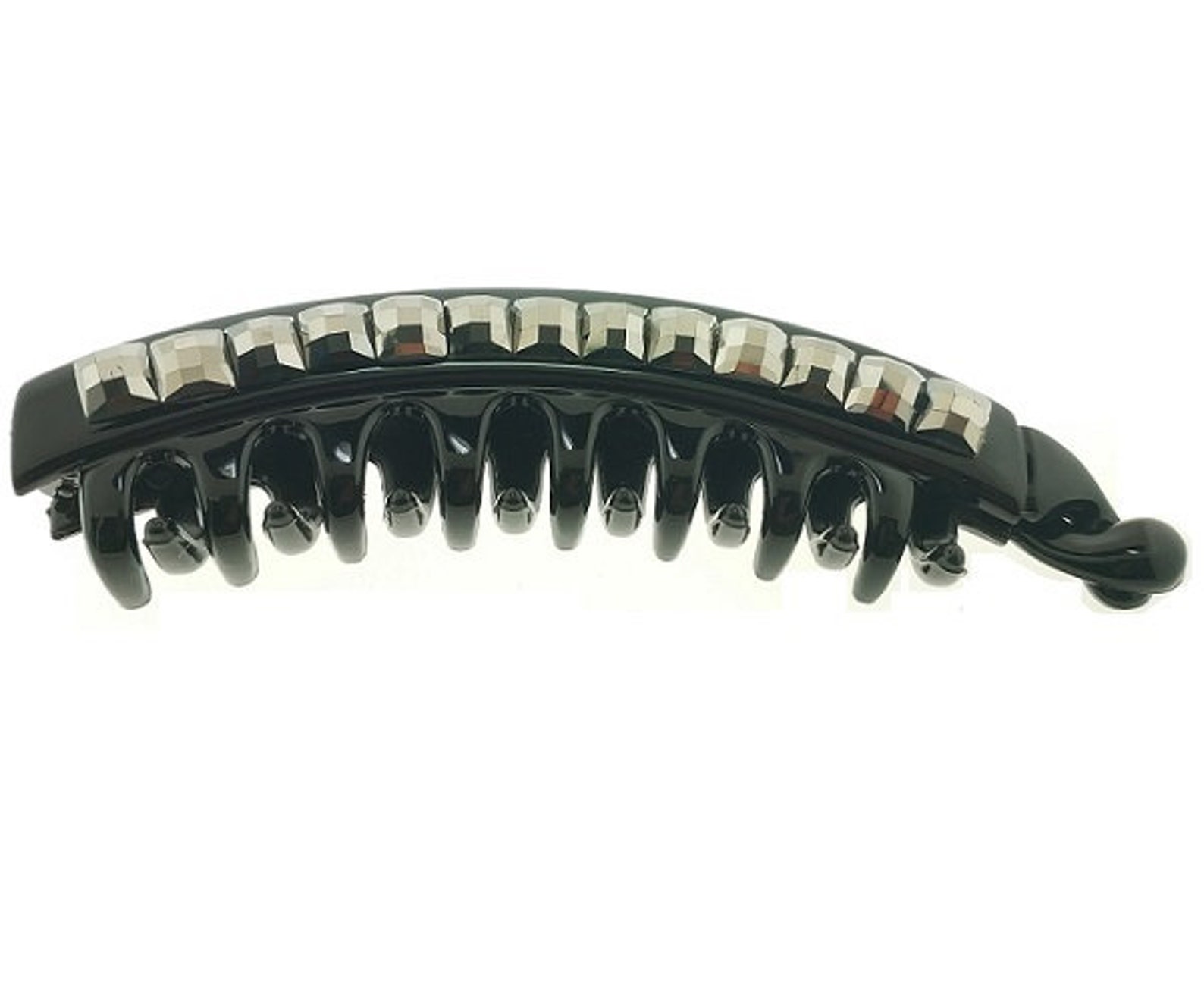 Black Sparkly Banana Hair Banana Clip, Curved Hair Clip - Etsy