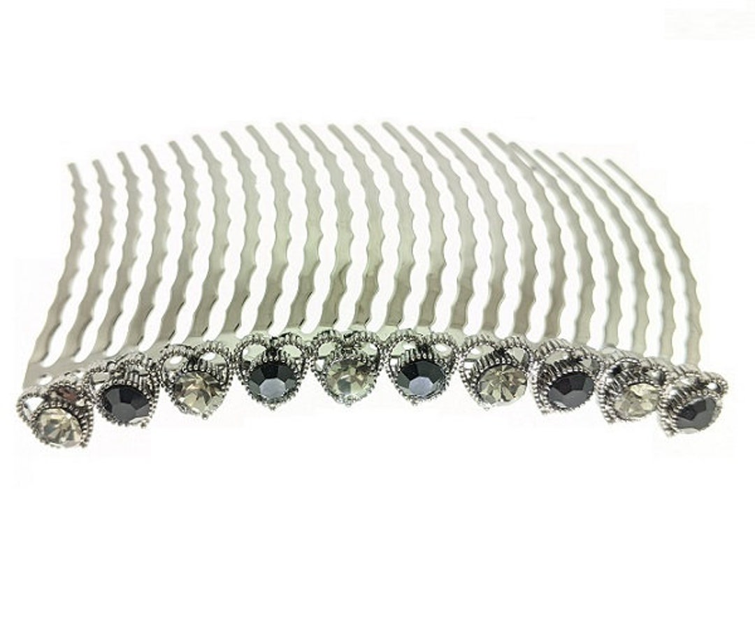 Crystal and Rhinestone Jaw Clips - Etsy