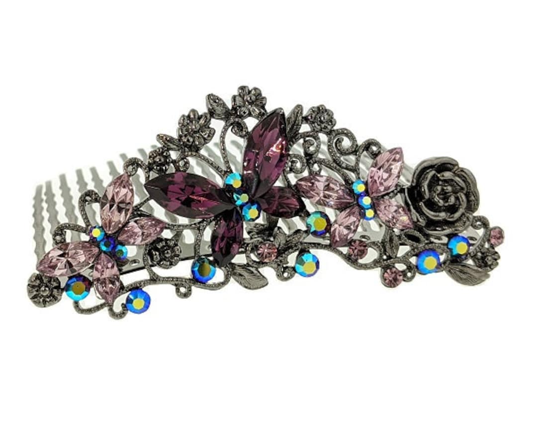 Crystal Bridal Comb, Wedding Comb, Crystal Wedding Comb, Crystal Bridal ...