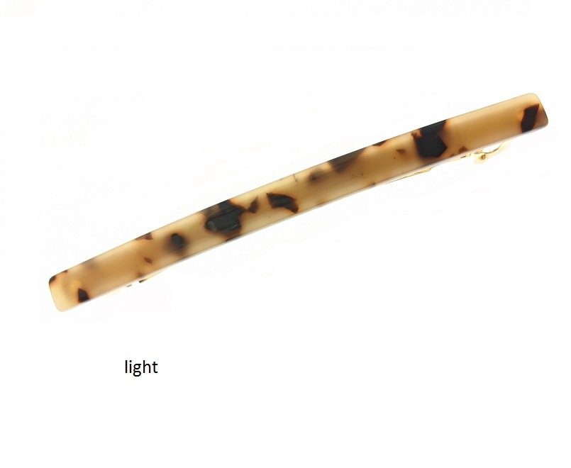 Tortoise Shell French Clip Hair Barrette, Gorgeous Acrylic French ...