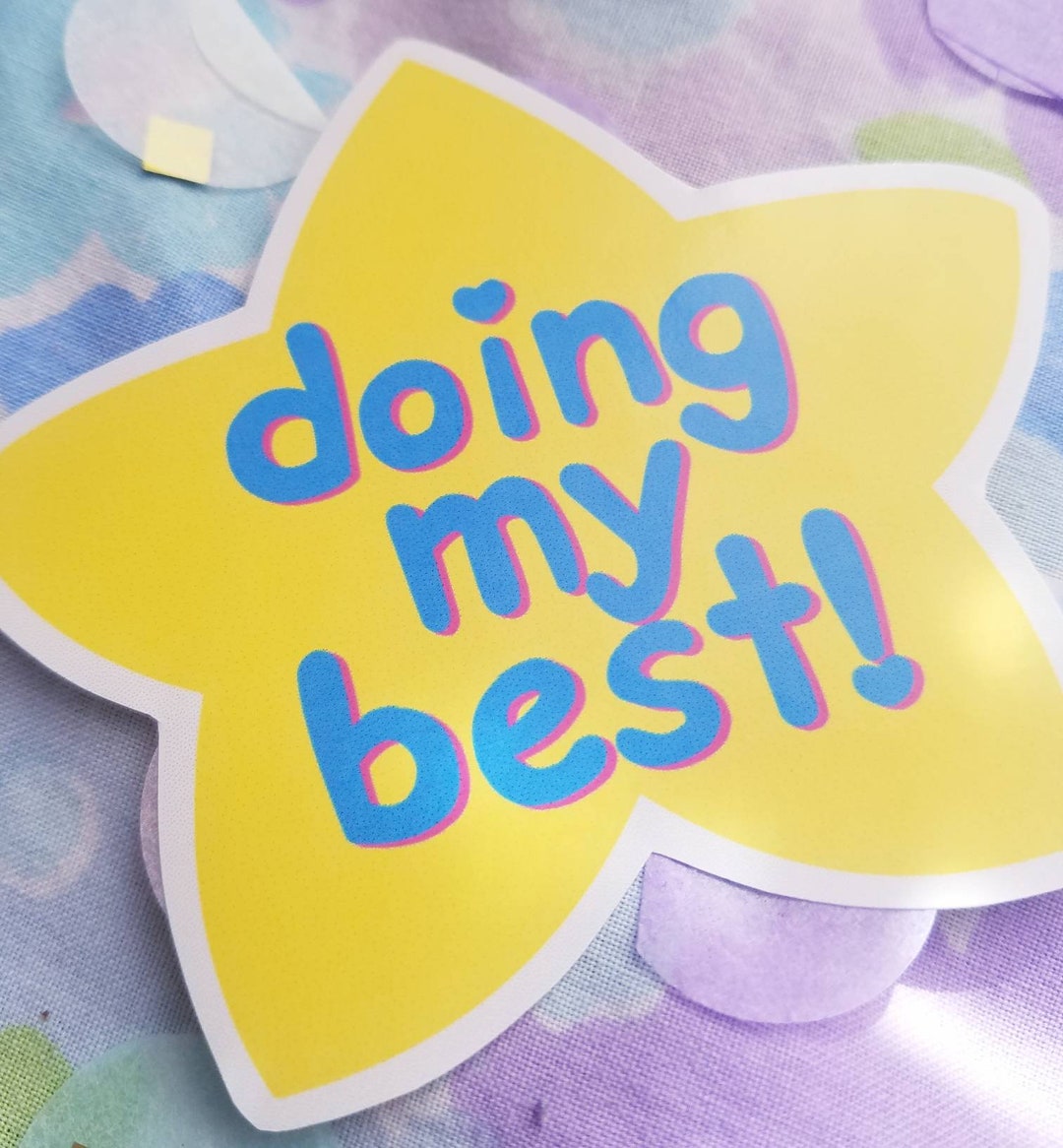 Doing My Best Sticker Inspirational Sticker Funny Sticker - Etsy UK