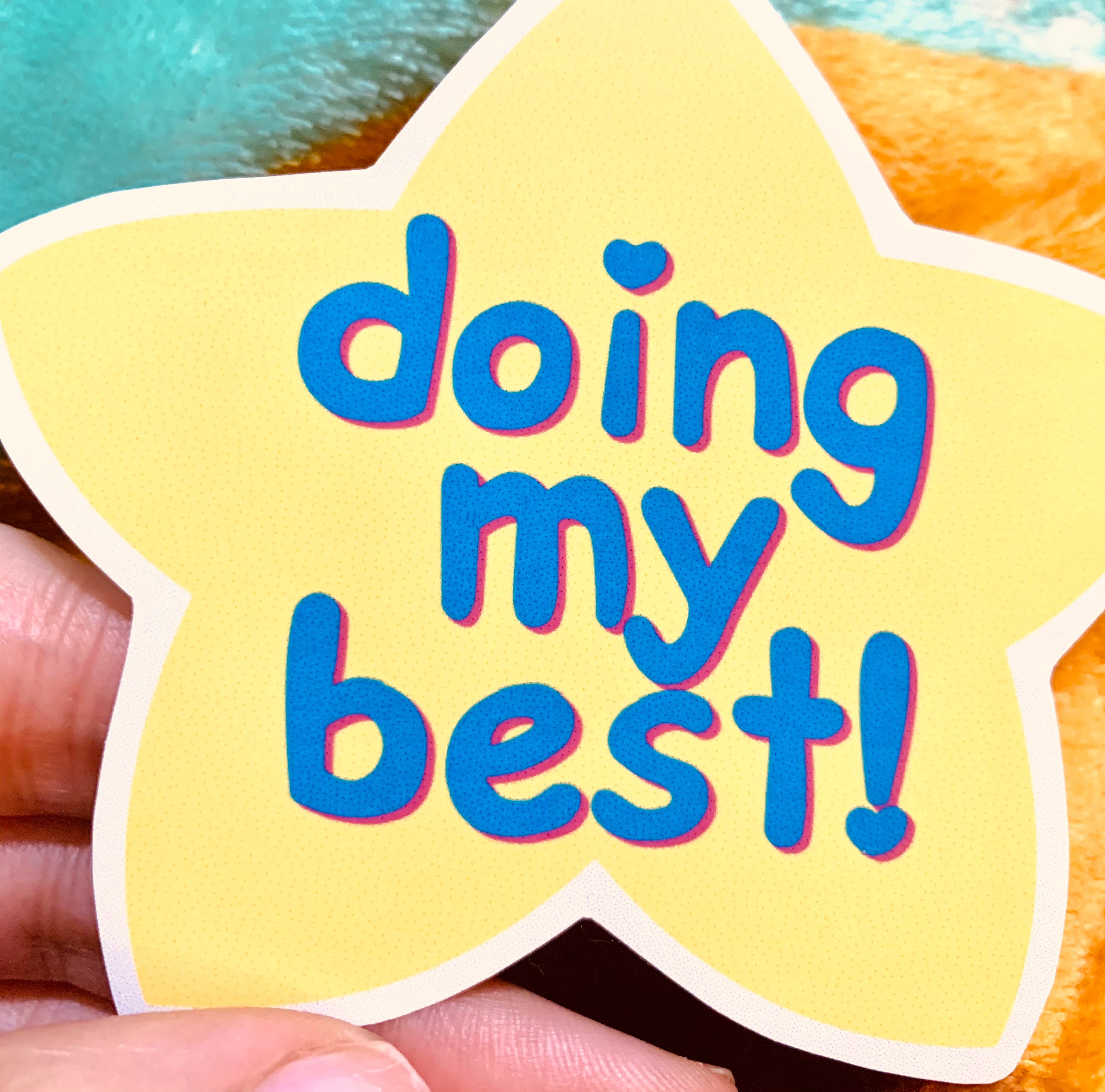 Doing My Best Sticker Inspirational Sticker Funny Sticker - Etsy UK