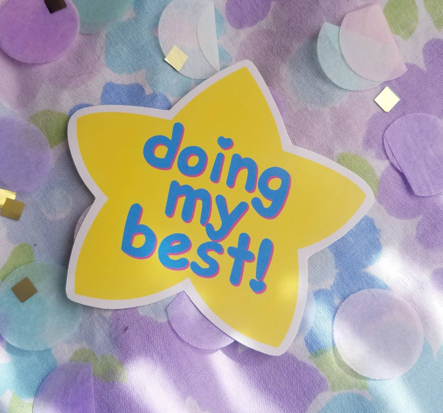 Doing My Best Sticker Inspirational Sticker Funny Sticker - Etsy UK