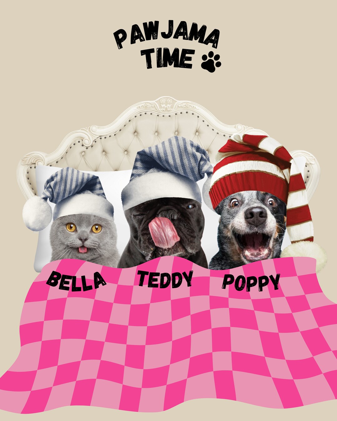 Customizable Pet Portraits: Pajama Furry Royalty With Meliavdigital the ...