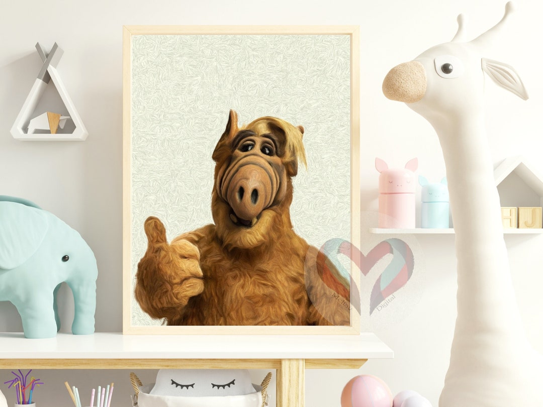 Custom ALF Portrait With Your Pet's Face Personalized 80s and 90s ...