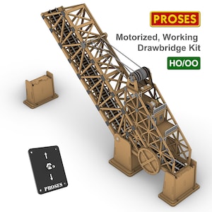 HO Scale Motorized, Working Drawbridge Kit - Etsy