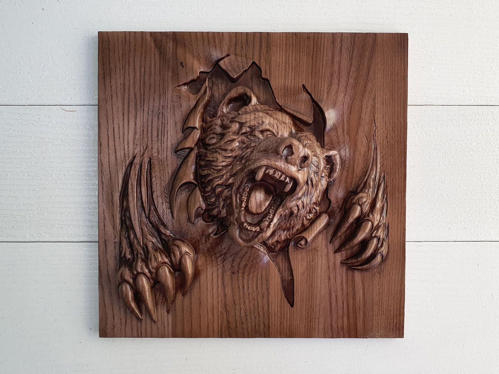 Angry Celtic Bear, Celtic Wood Carving, Viking Carving, Celtic Lord of ...