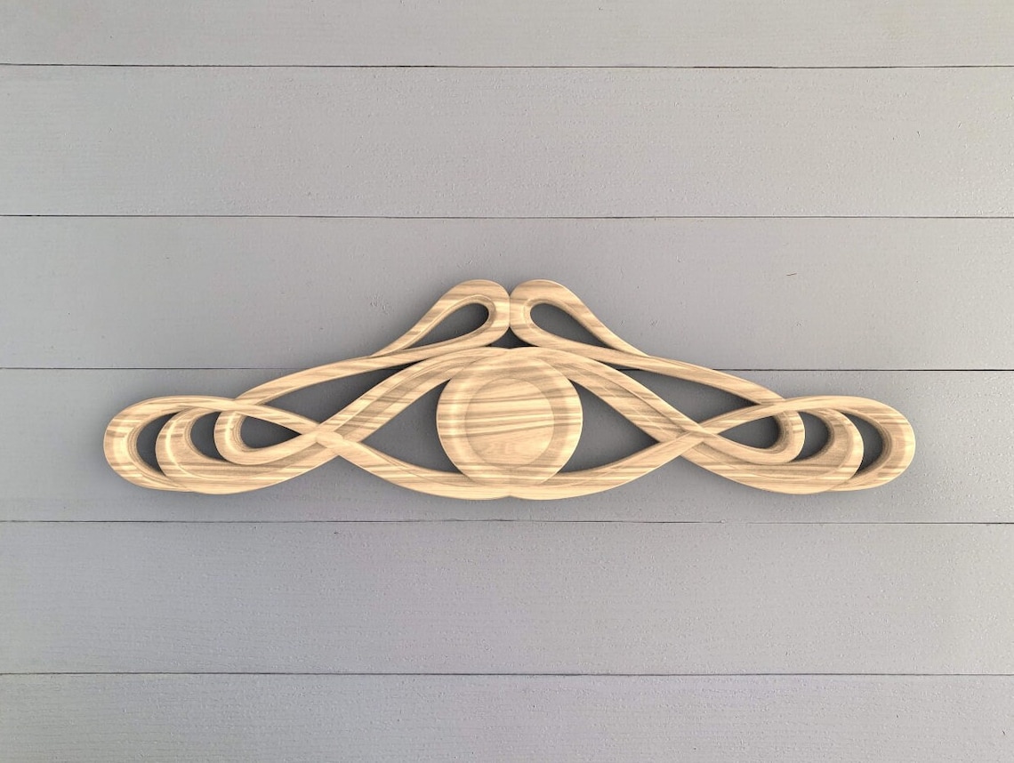 Modern Elegant Carved Wood Decor for Furniture - Etsy