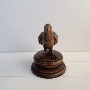 Raven Wooden Finial for Staircase, 1 Ps, Crow Finial Bed Post, Raven ...