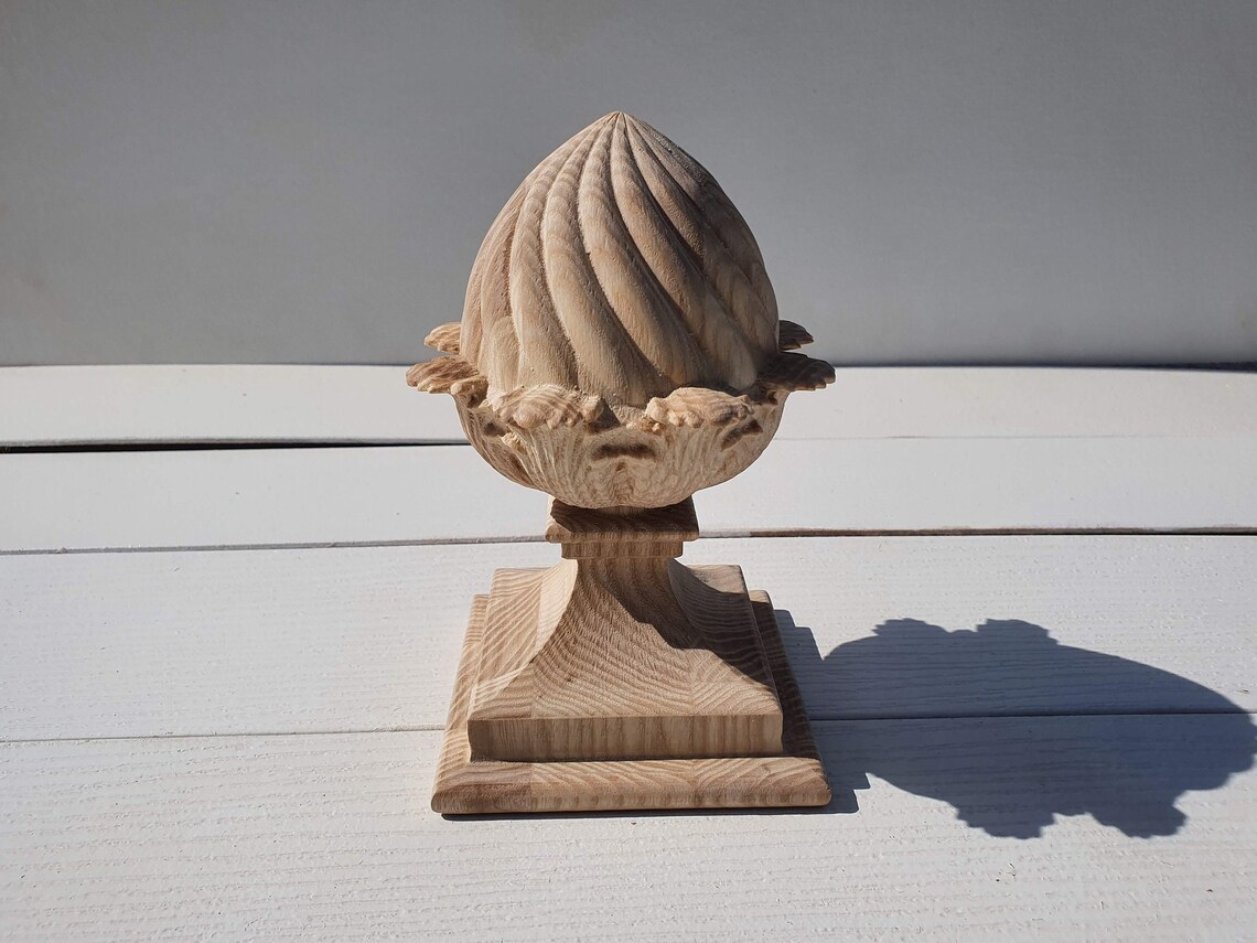 Wooden Finial for Staircase Newel Post - Etsy