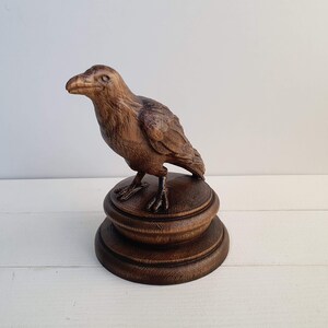 Raven Wooden Finial for Staircase, 1 Ps, Crow Finial Bed Post, Raven ...