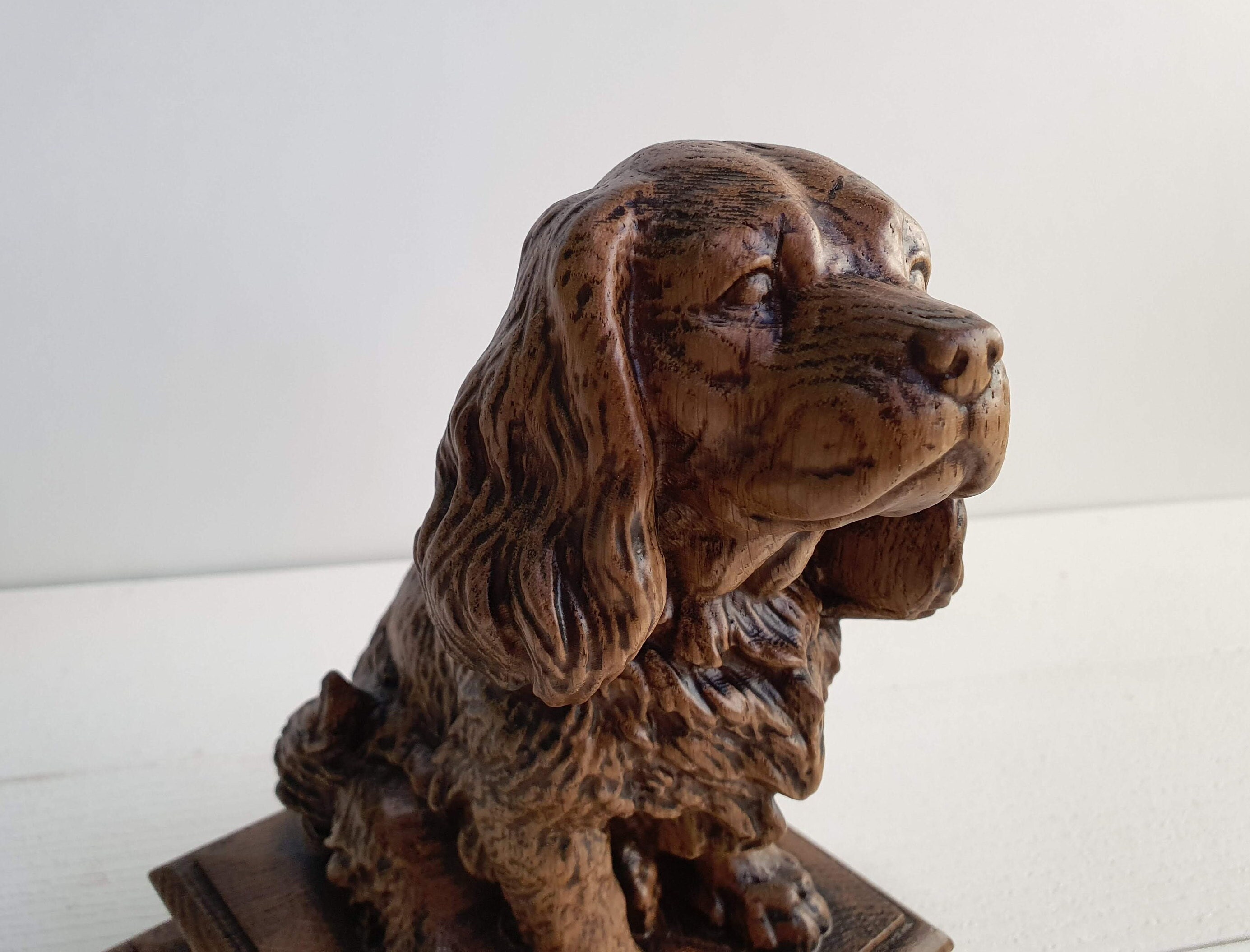 Cavalier King Charles Spaniel Wooden Finial for Staircase - Etsy