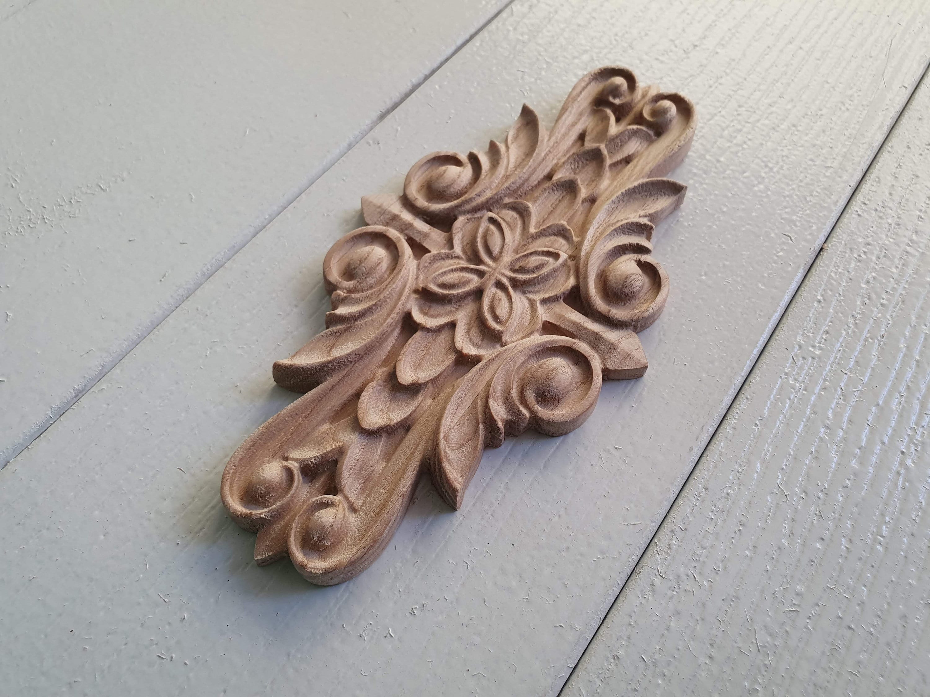 Wooden Carved Decor With for Furniture - Etsy