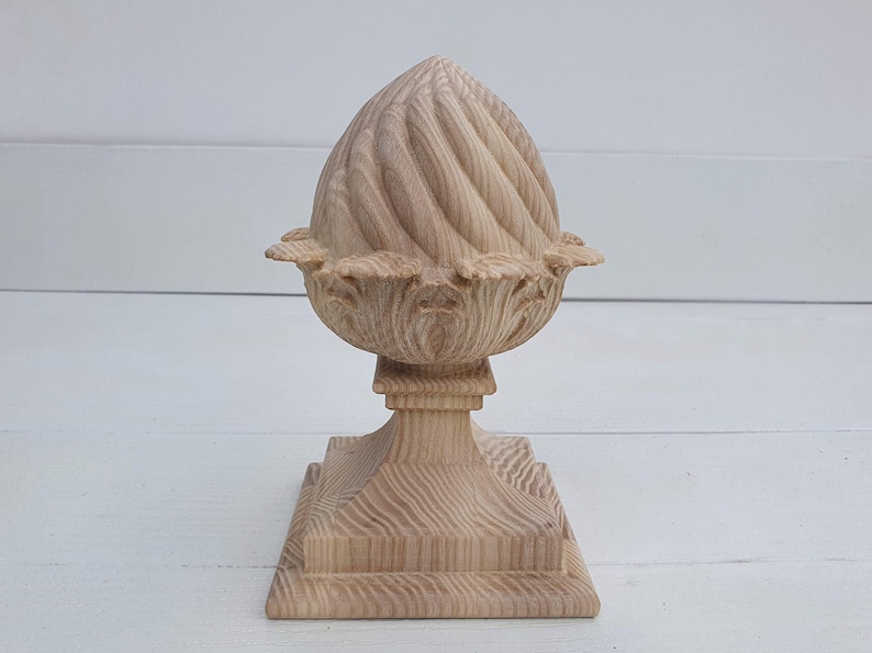 Wooden Finial for Staircase Newel Post - Etsy