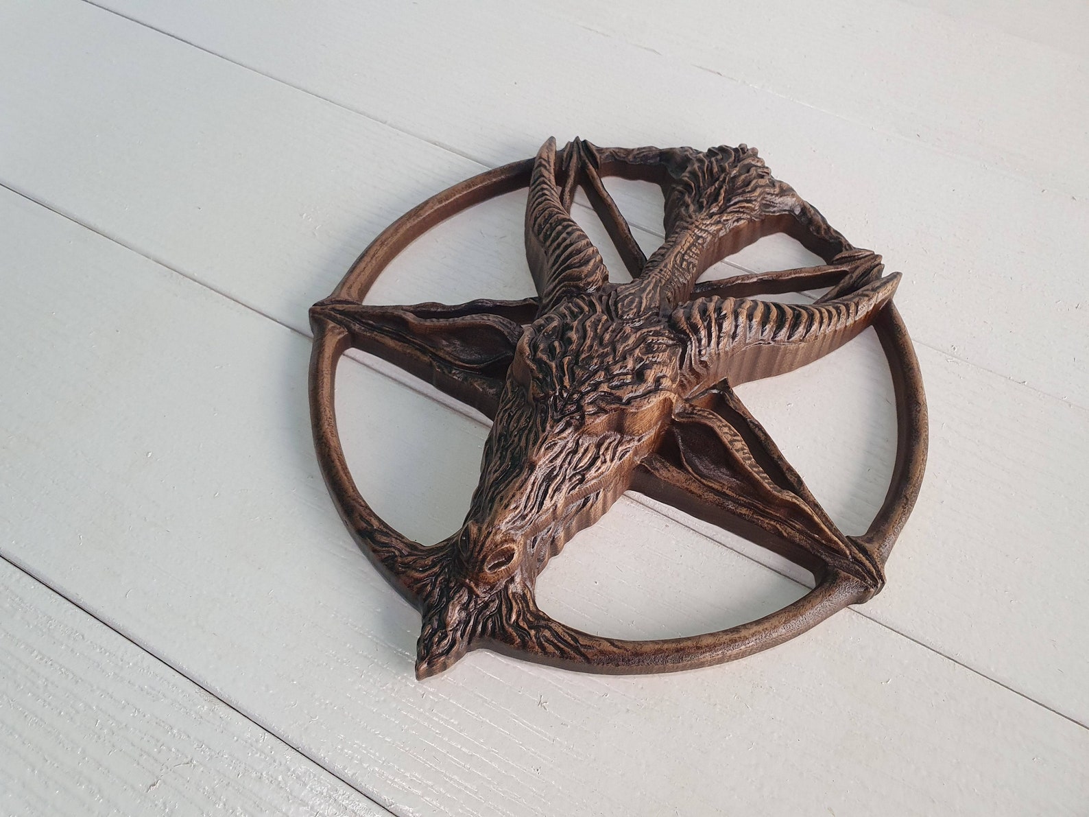 Baphomet, Medallion Depicting a Templar Deity. - Etsy