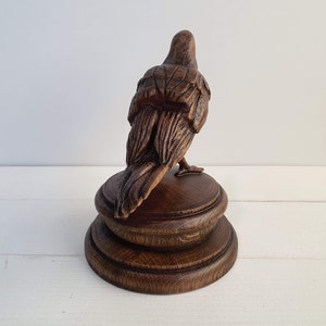 Raven Wooden Finial for Staircase, 1 Ps, Crow Finial Bed Post, Raven ...