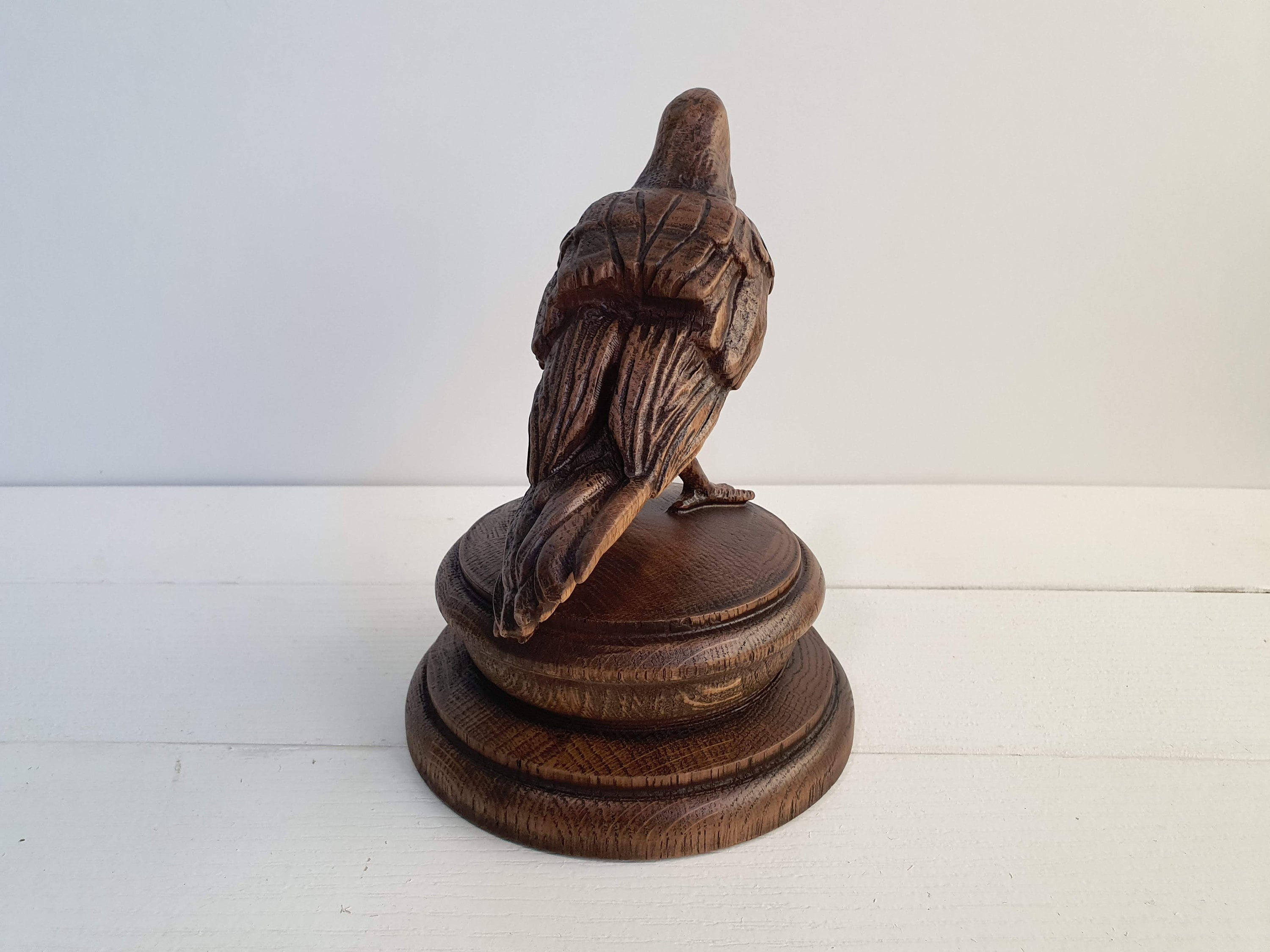 Raven Wooden Finial for Staircase, 1 Ps, Crow Finial Bed Post, Raven ...