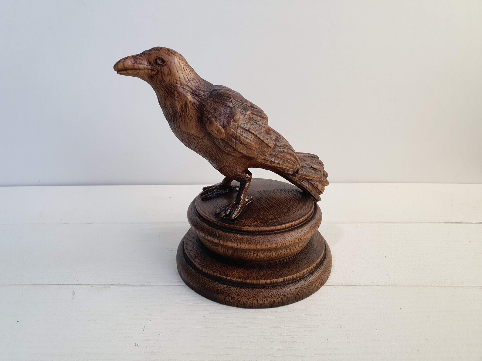 Raven Wooden Finial for Staircase, 1 Ps, Crow Finial Bed Post, Raven ...