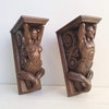 Mephistopheles, Decorative Carved Wooden Corbel, 1pc, Wood Wall Art ...