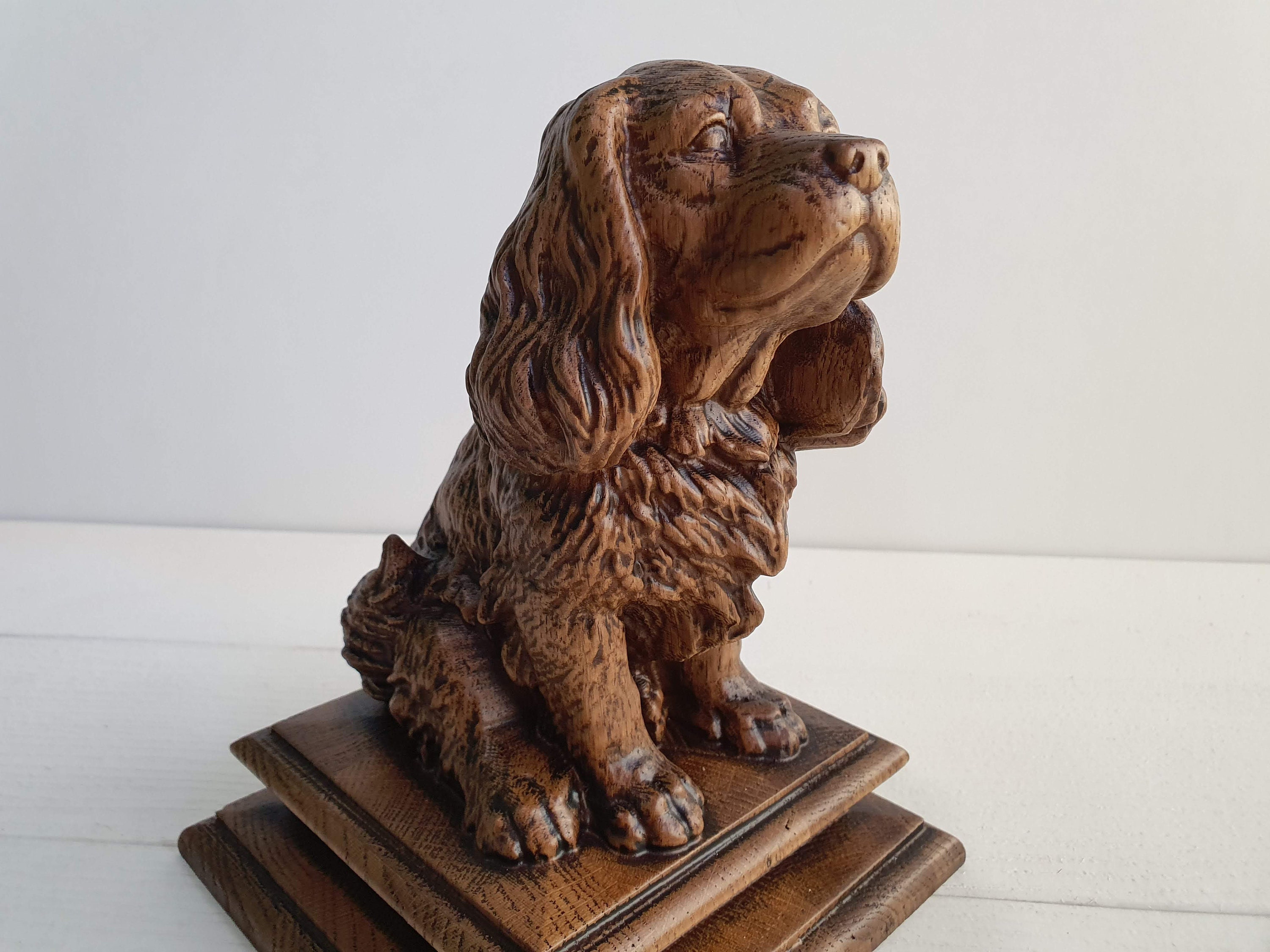 Cavalier King Charles Spaniel Wooden Finial for Staircase - Etsy