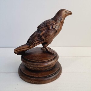 Raven Wooden Finial for Staircase, 1 Ps, Crow Finial Bed Post, Raven ...