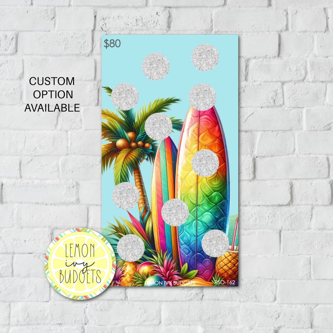 Summer Scratch off Savings Challenge, Savings Challenge, Savings ...