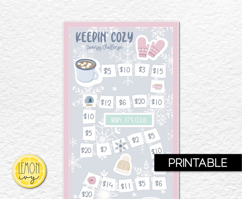 PRINTABLE Game Savings Challenge Game Savings Challenge - Etsy