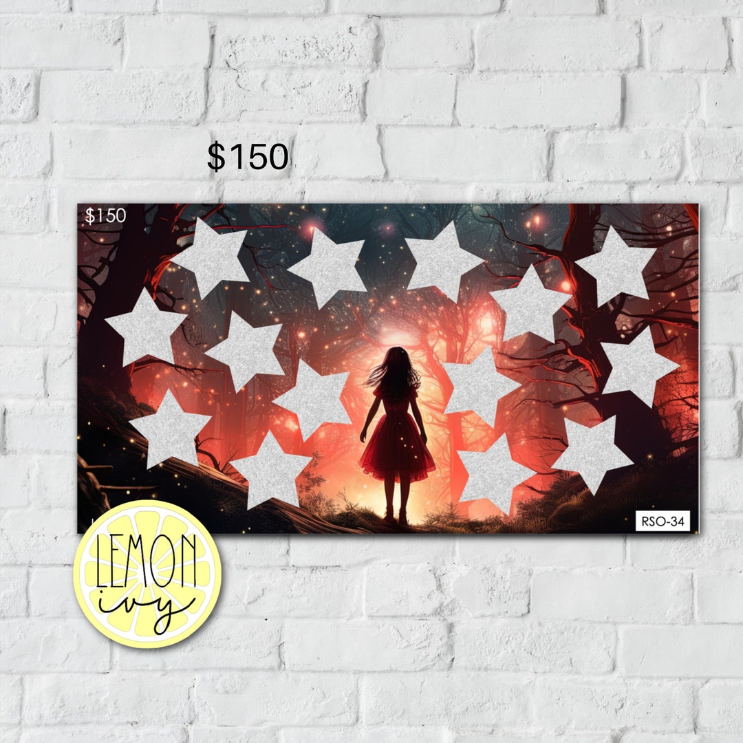 Star Scratch off Savings Challenge, Galaxy Savings Challenge, Savings ...