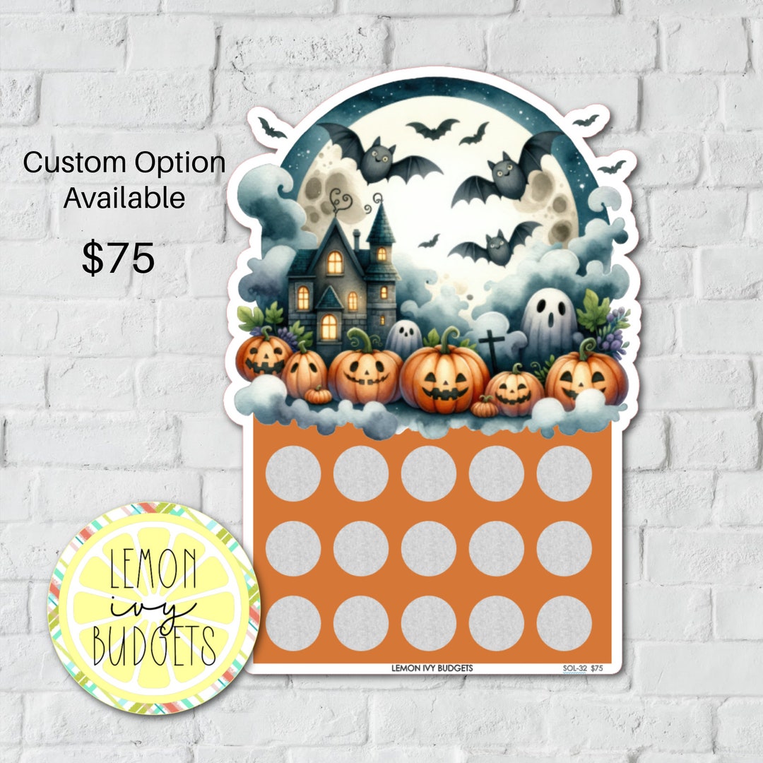 Halloween Scratch off Savings Challenge, Savings Challenge, Savings ...