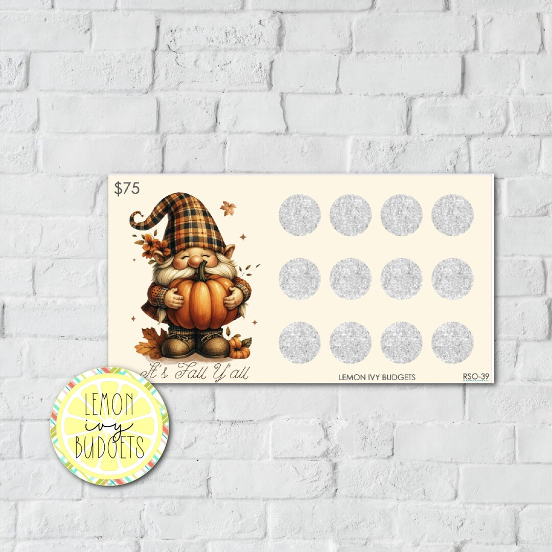 Fall Scratch off Savings Challenge, Savings Challenge, Savings ...