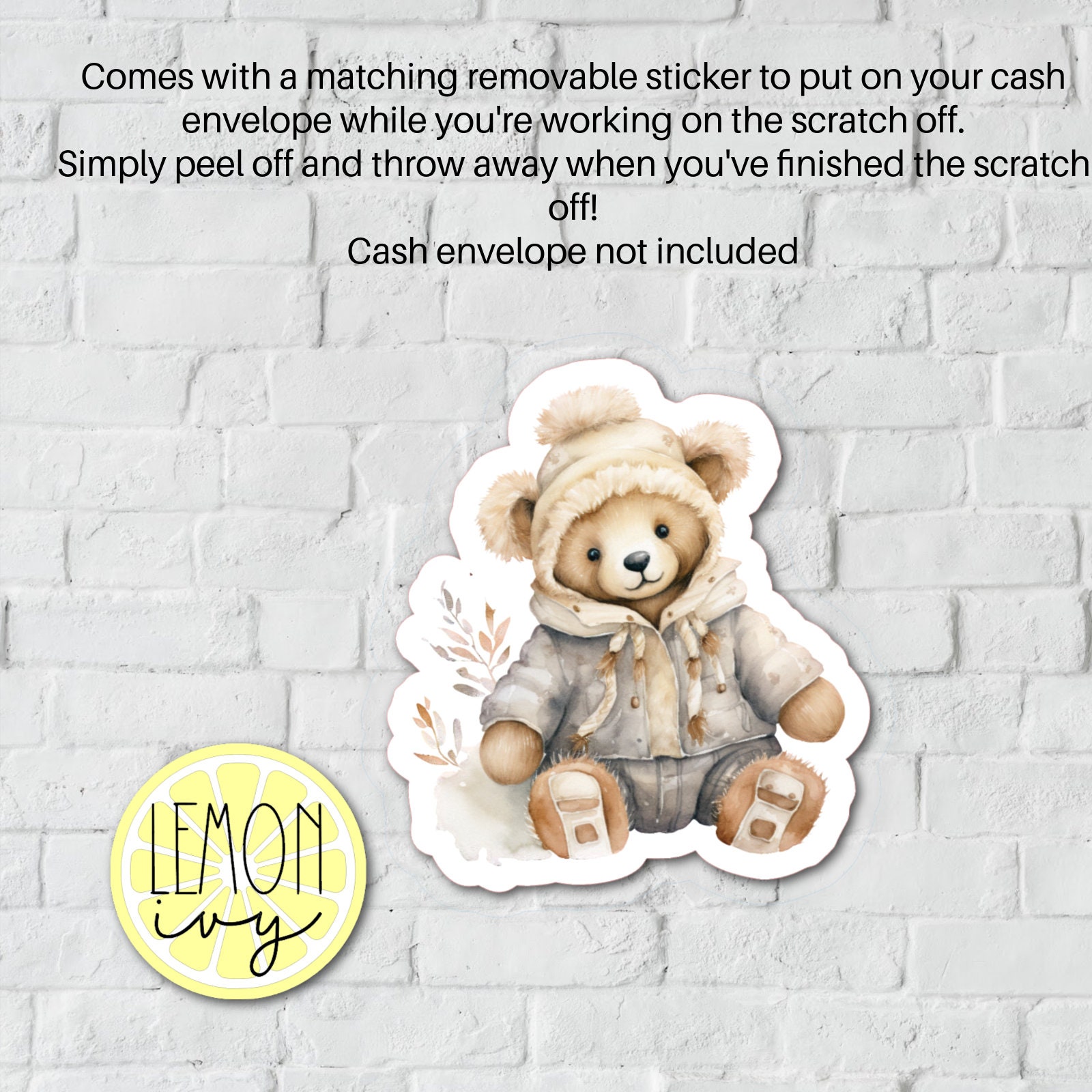 Teddy Bear Scratch off Savings Challenge, Teddy Bear Savings Challenge ...