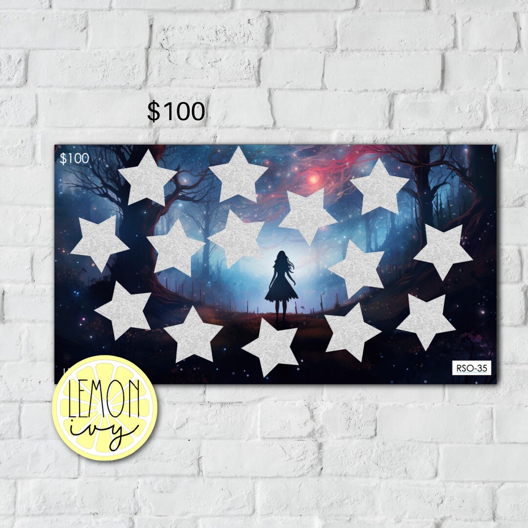 Star Scratch off Savings Challenge, Galaxy Savings Challenge, Savings ...