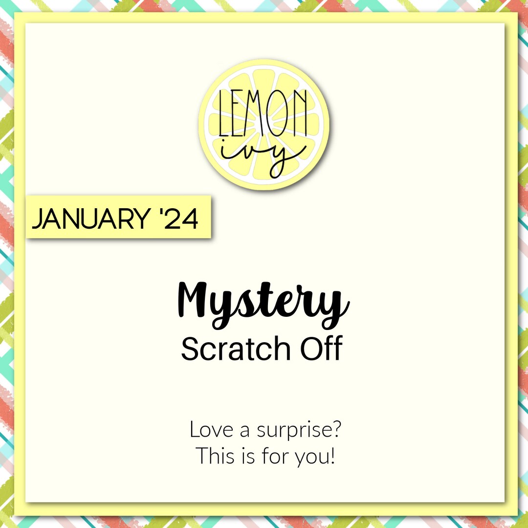Mystery Scratch off , JANUARY 2024 - Etsy
