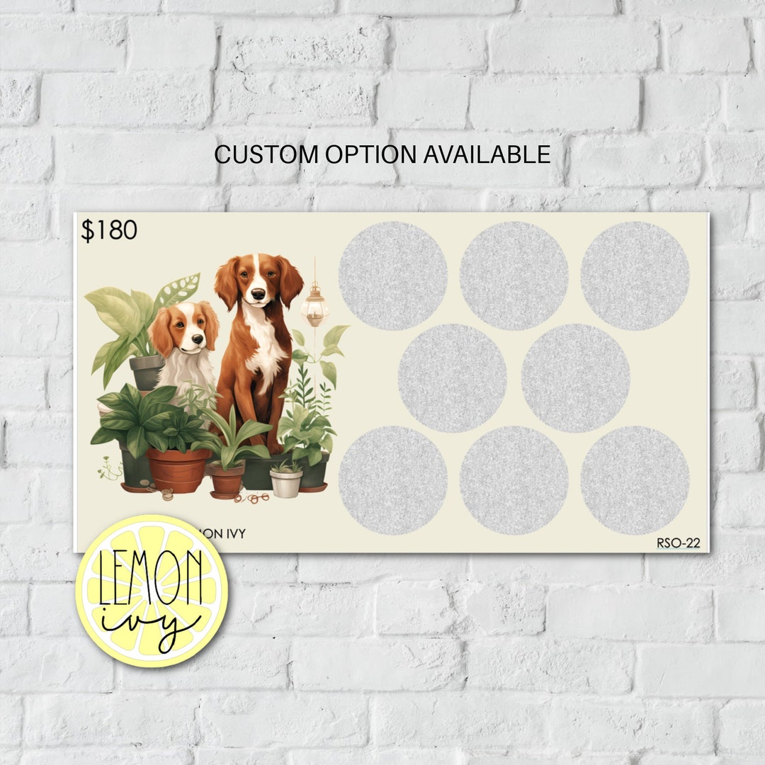 Plants Scratch off Savings Challenge, Savings Challenge, Savings ...