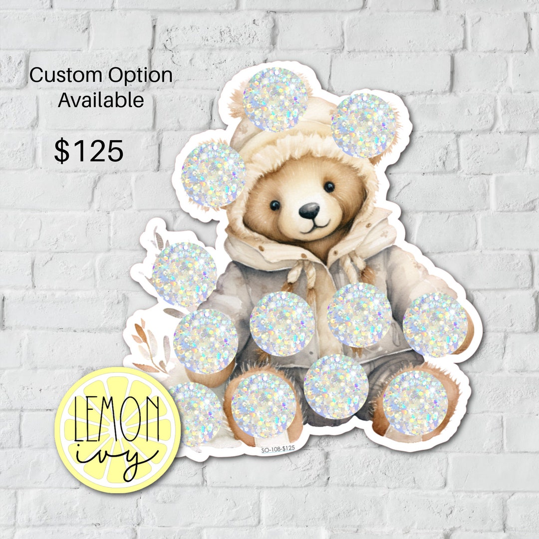 Teddy Bear Scratch off Savings Challenge, Teddy Bear Savings Challenge ...