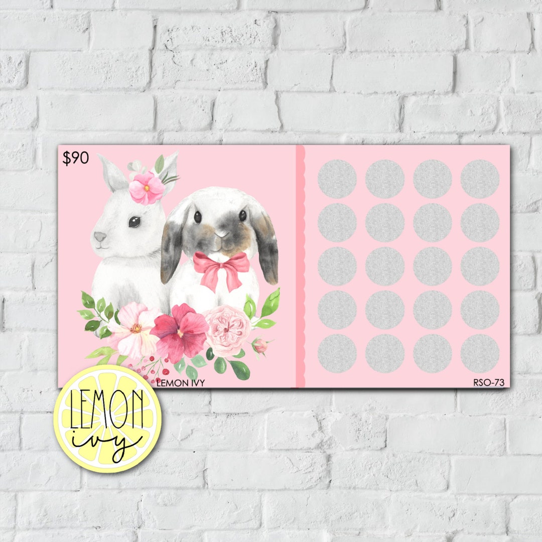 Easter Scratch off Savings Challenge, Easter Savings Challenge, Savings ...