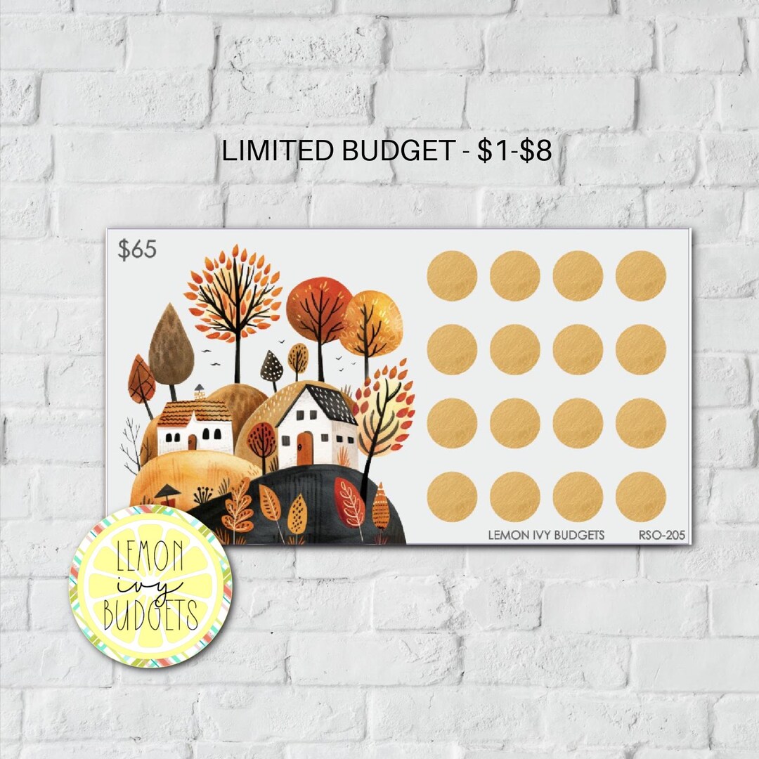 Fall Scratch off Savings Challenge, Autumn Savings Challenge, Savings ...