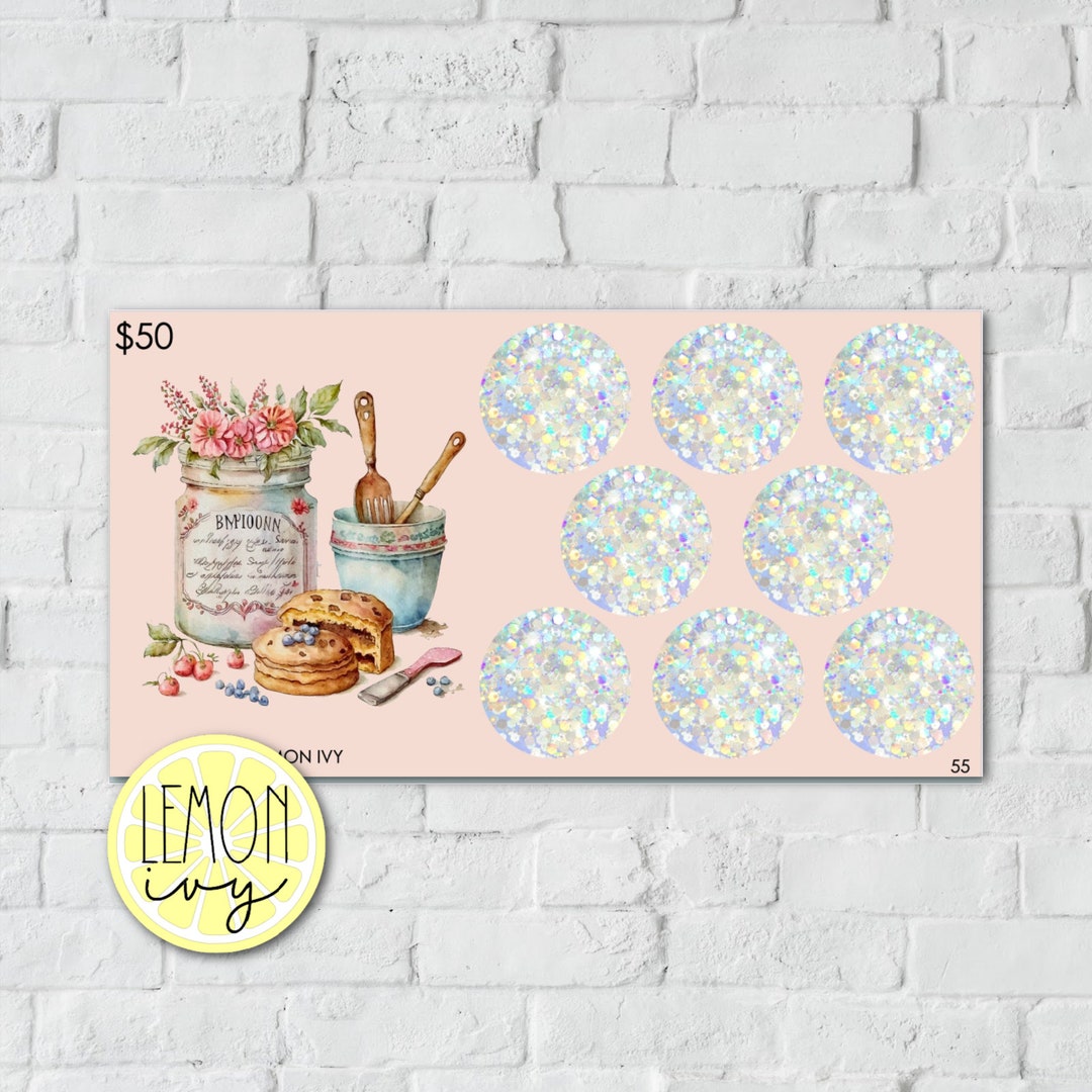 Baking Scratch off Savings Challenge, Vintage Style Savings Challenge ...