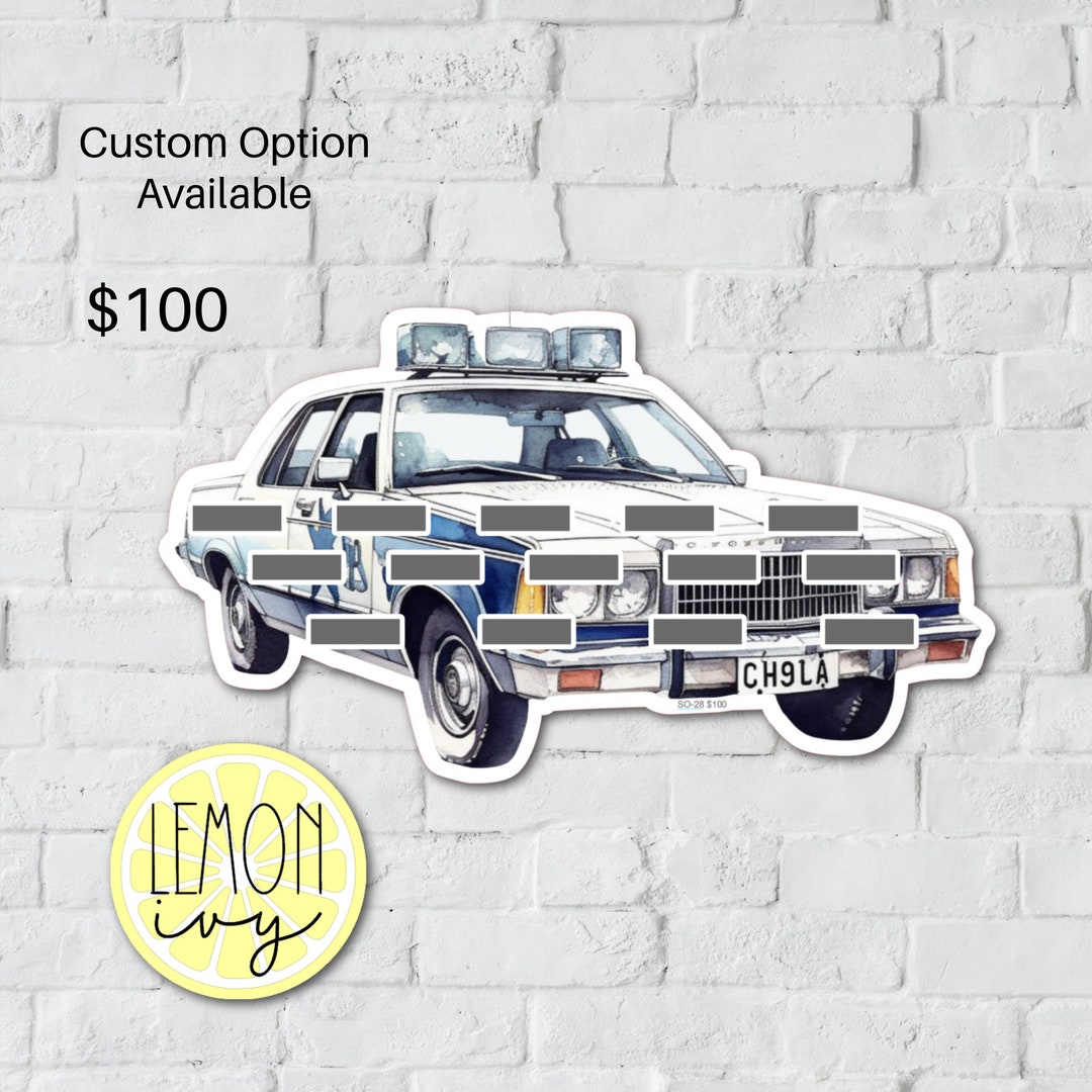 Police Car Scratch off Savings Challenge: True Crime Theme - Etsy