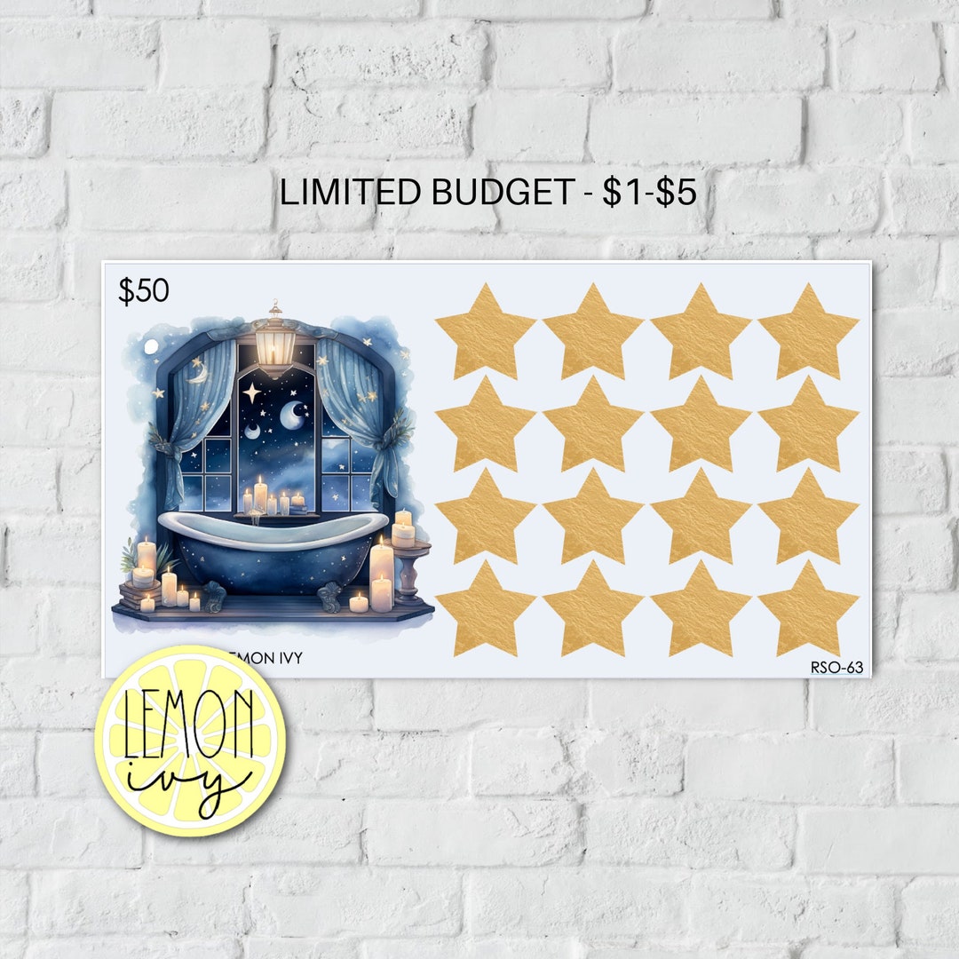 Starry Night Scratch off Savings Challenge, Star Savings Challenge ...