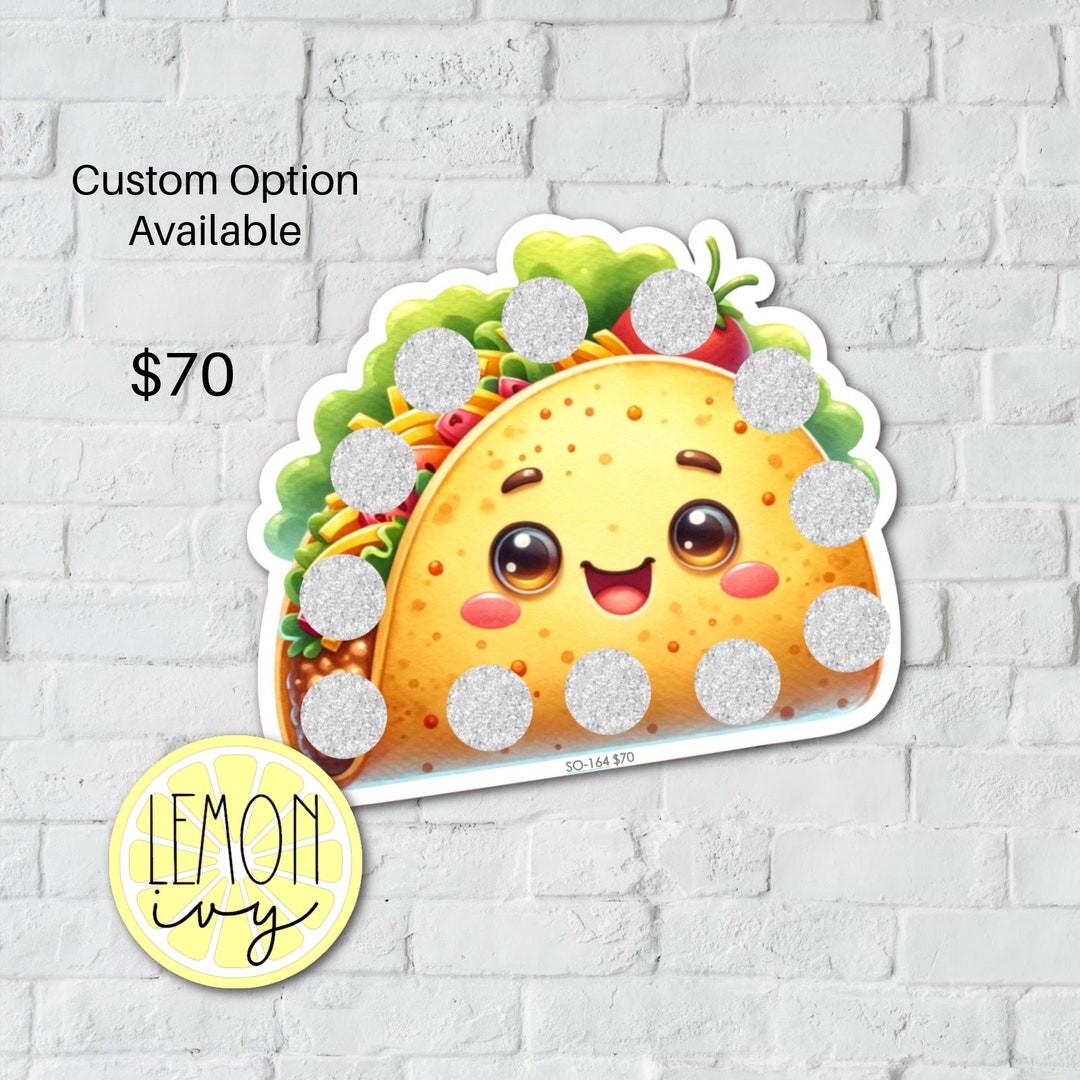 Taco Scratch off Savings Challenge, Tacos Savings Challenge, Savings ...