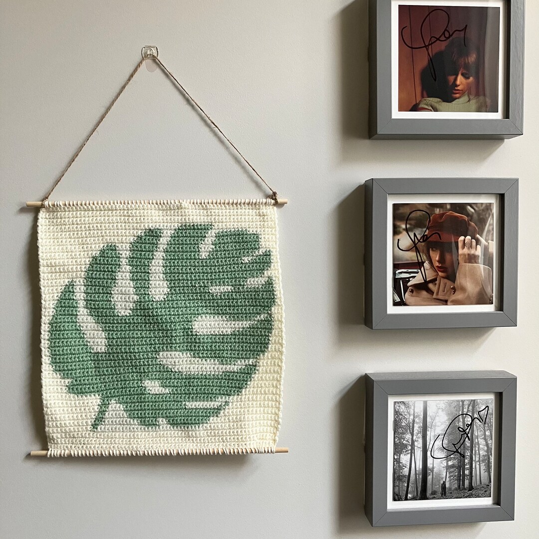 Monstera Leaf Crochet Wall Hanging/tapestry [PDF PATTERN ONLY] - Etsy